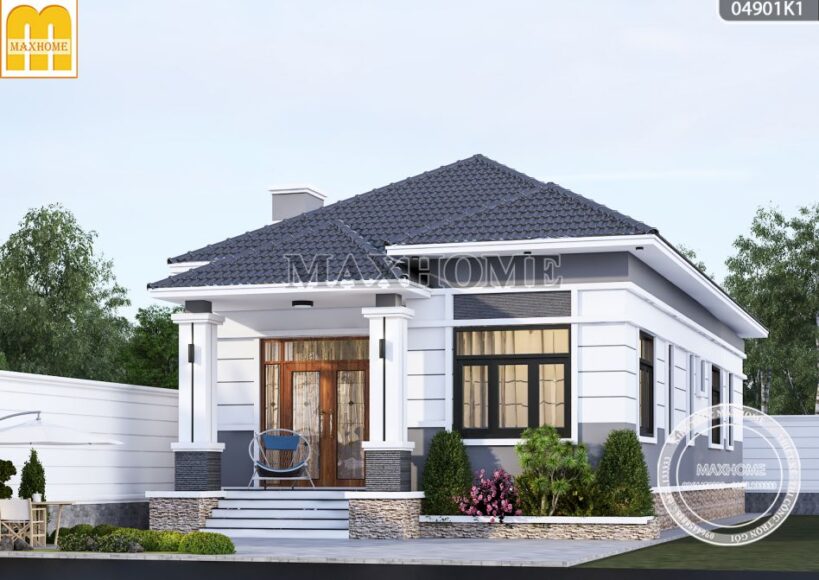 Mẫu nhà vườn mái Nhật 1 tầng RẺ, ĐẸP, TIỆN NGHI do Maxhome thiết kế