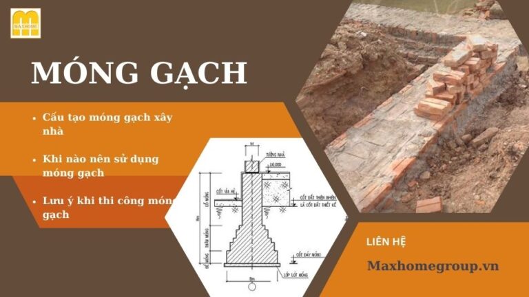 Móng gạch là gì? Kinh nghiệm thi công móng gạch nhà dân dụng