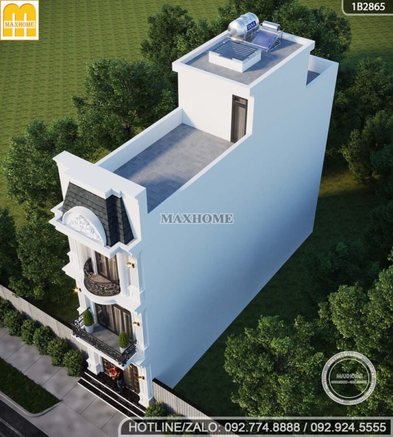 Khám phá mẫu nhà ống 3 tầng 1 tum tân cổ điển đẹp chuẩn