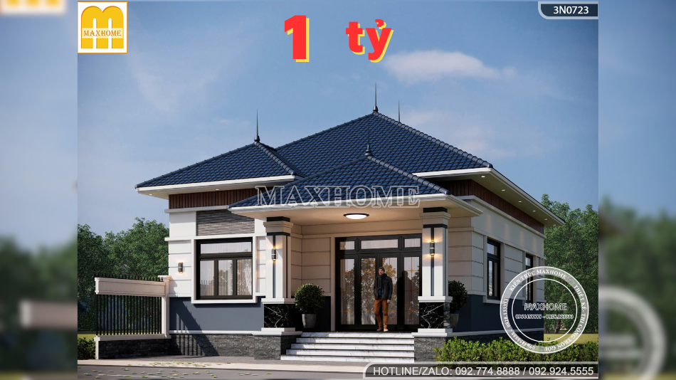 Nhà cấp 4 mái Nhật 4 phòng ngủ rộng rãi Đẹp Mê Ly, chi phí hợp lý